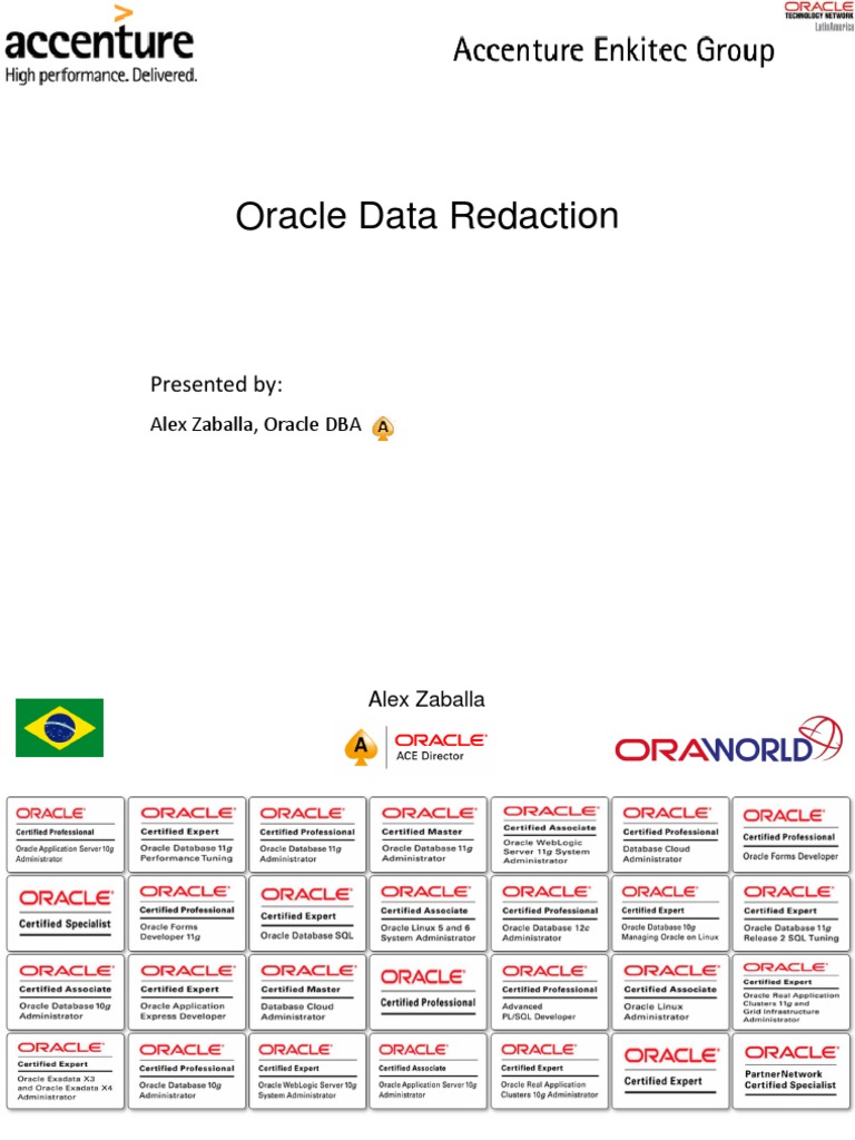 Oracle Data Redaction Guide | PDF | Databases | Information Age