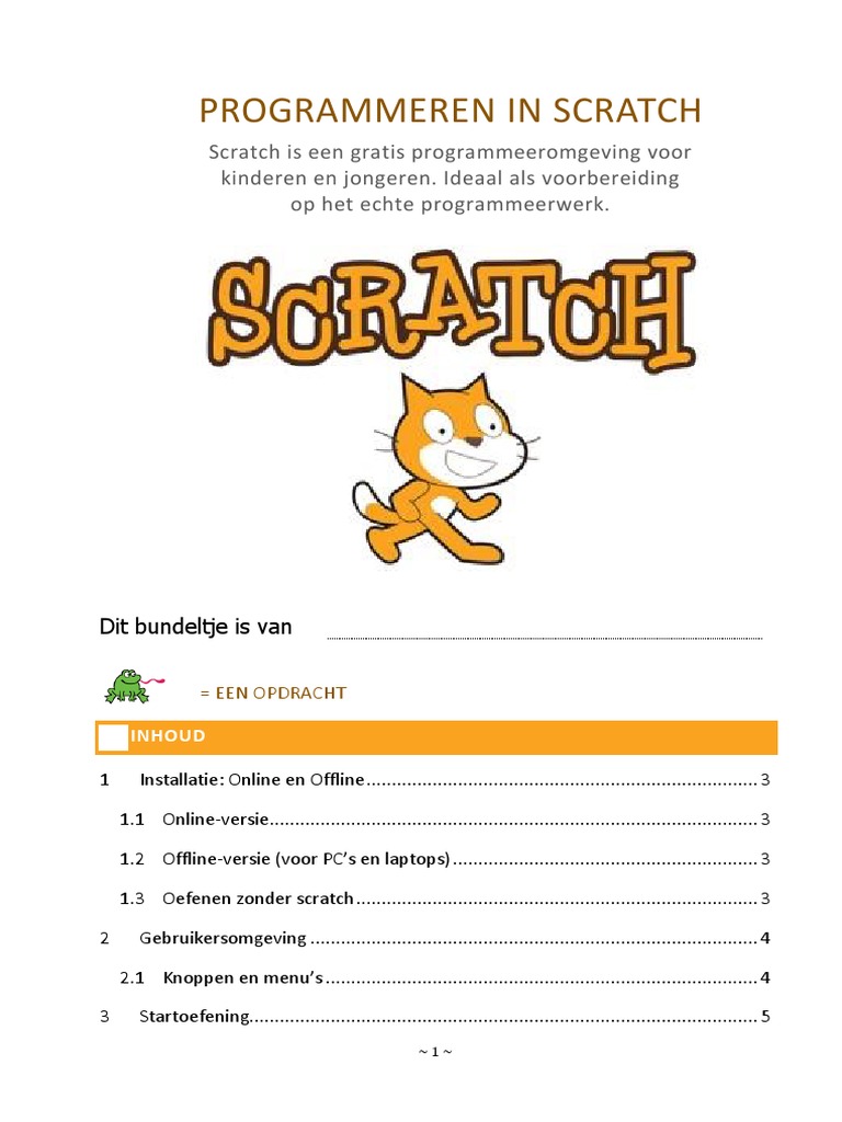 Programmeren in Scratch - Bundeltje | PDF