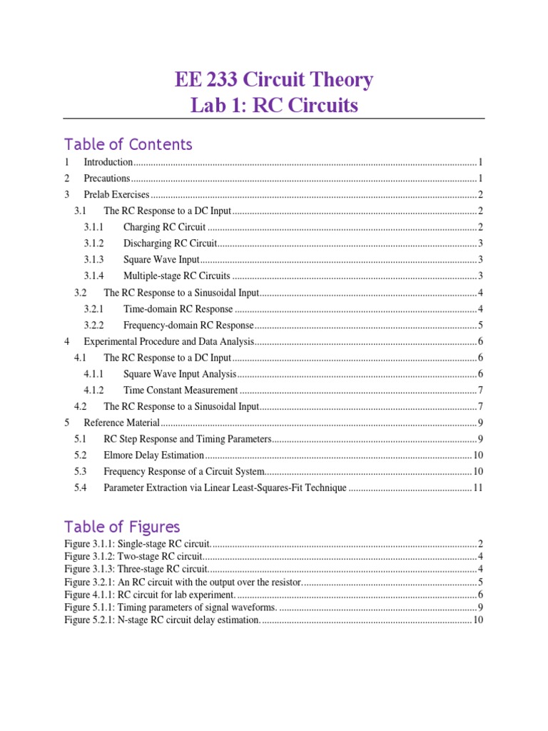 Lab 1 RC Circuits | PDF | Amplitude | Electrical Engineering