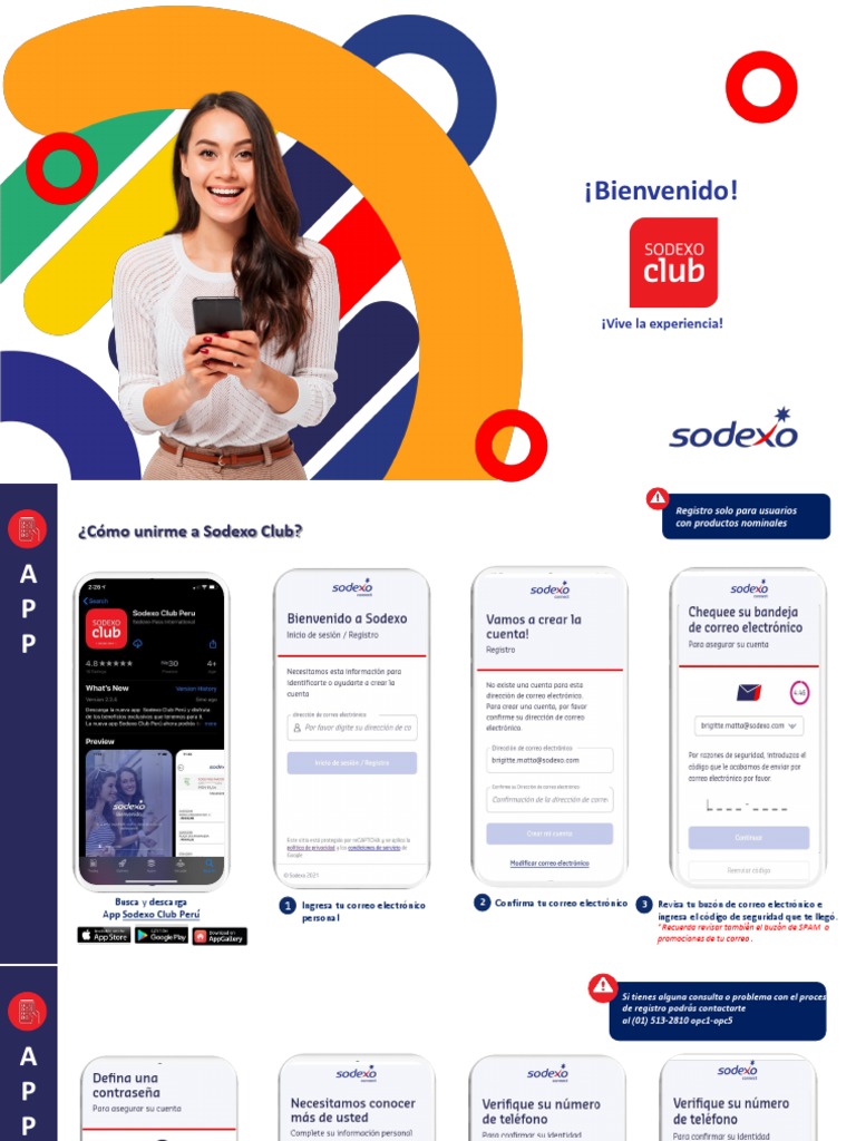 Sodexo Club - Registro Desde App | PDF | Chat en linea | Informática