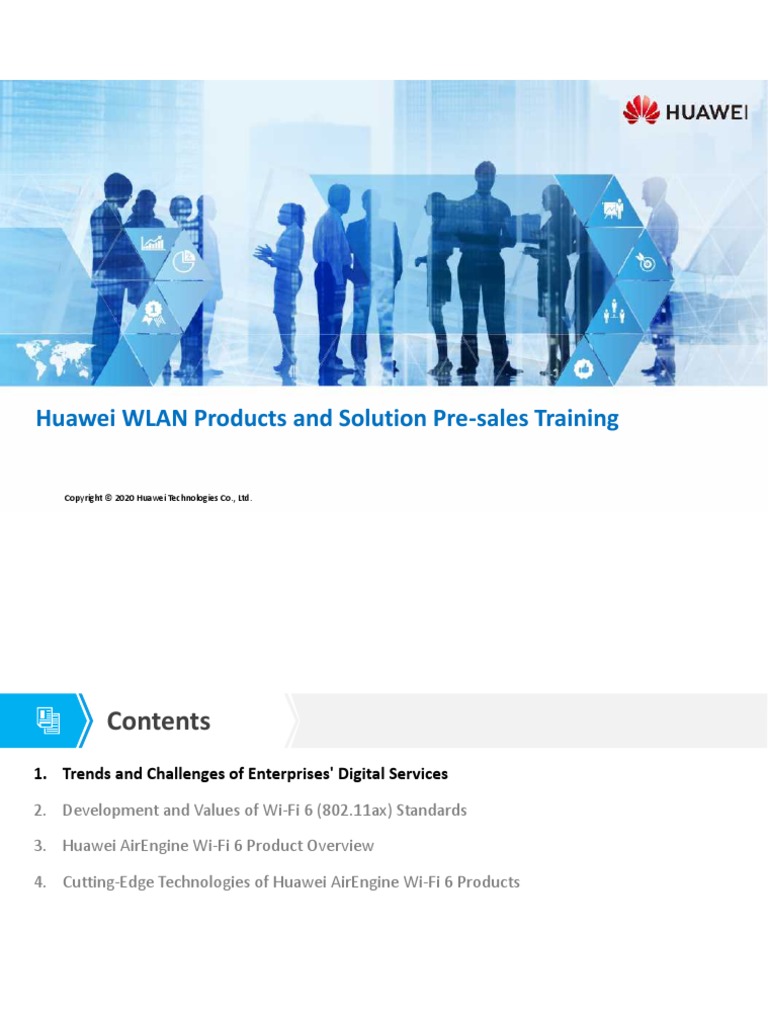 WLAN Products and Solution Pre-Sales Training | PDF | Wi Fi | Internet ...