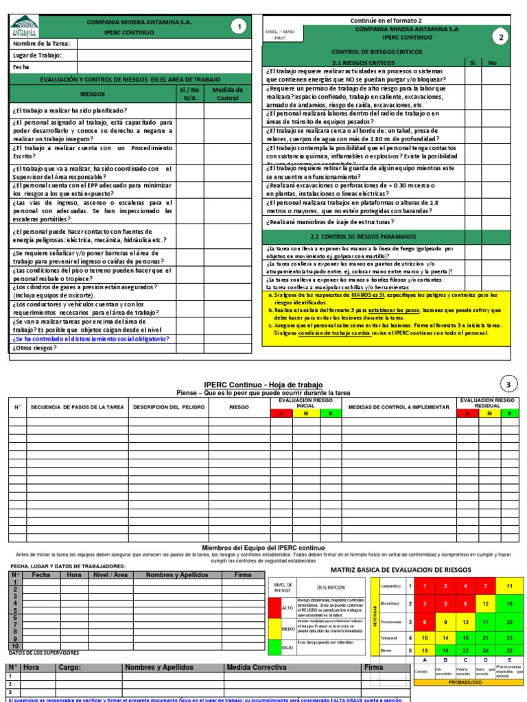 GSSL - SIND - FR007. IPERC Continuo REV2020V03 | PDF