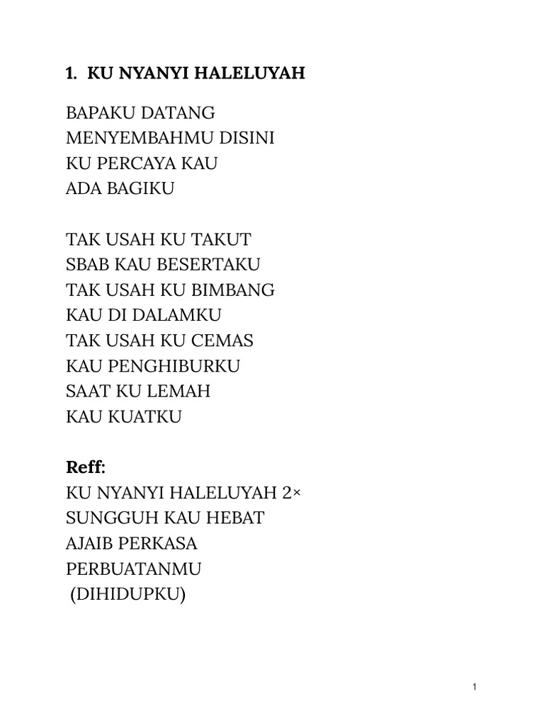 Lagu Puji Pujian | PDF