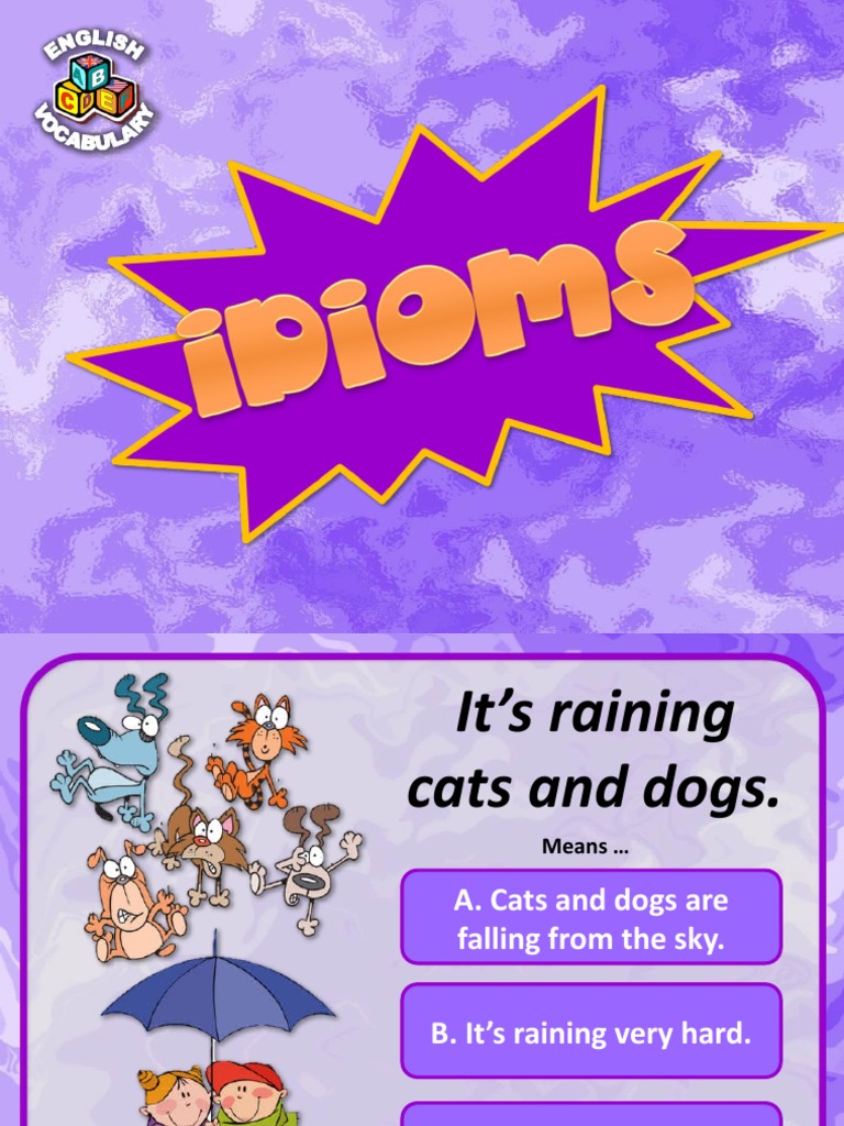 Idioms PPT Fun Activities Games Games 46437 | PDF | Language Arts ...
