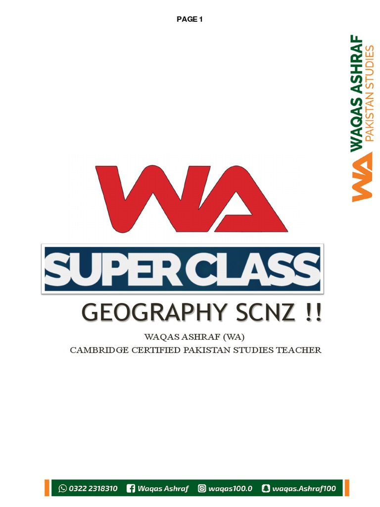Geography SCNZ !!: Super Class 2019 | PDF | Drought | Indus River