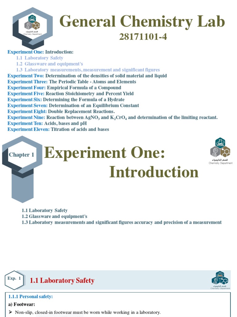 General Chemistry Lab Experiments and Procedures | PDF | Significant ...