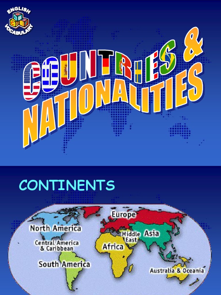 Countries and Nationalities Flashcards Fun Activities Games Picture ...