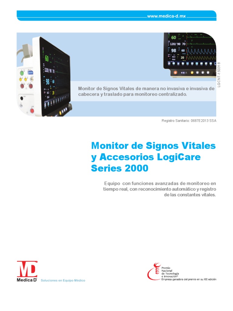 Monitor de Signos Vitales LogiCare 2000 | PDF