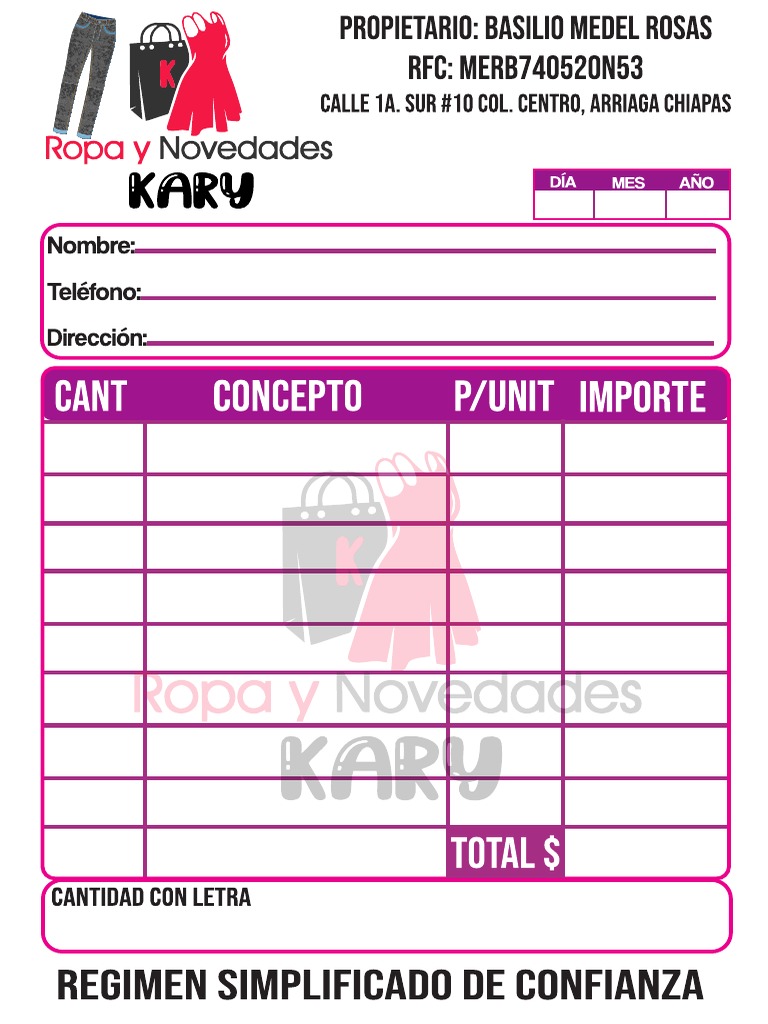 Nota Cuarto de Carta Kary | PDF