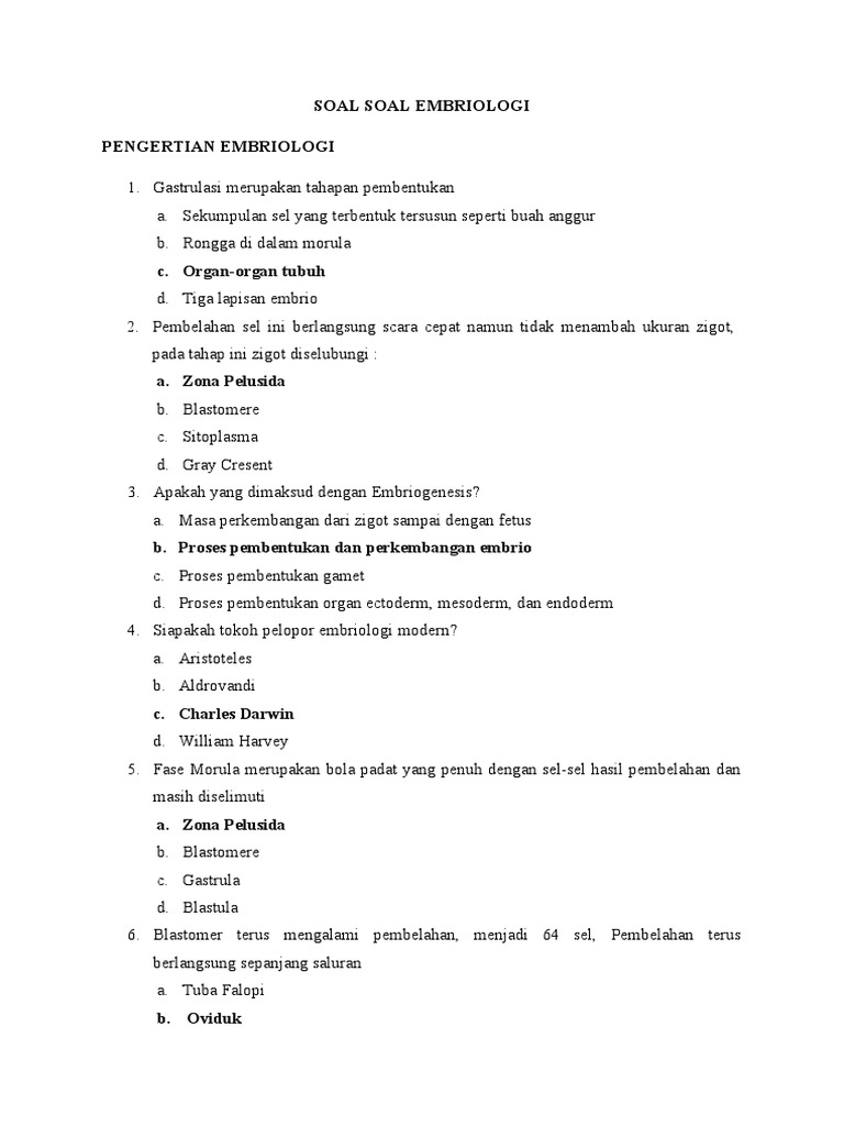 Embriologi 2 | PDF