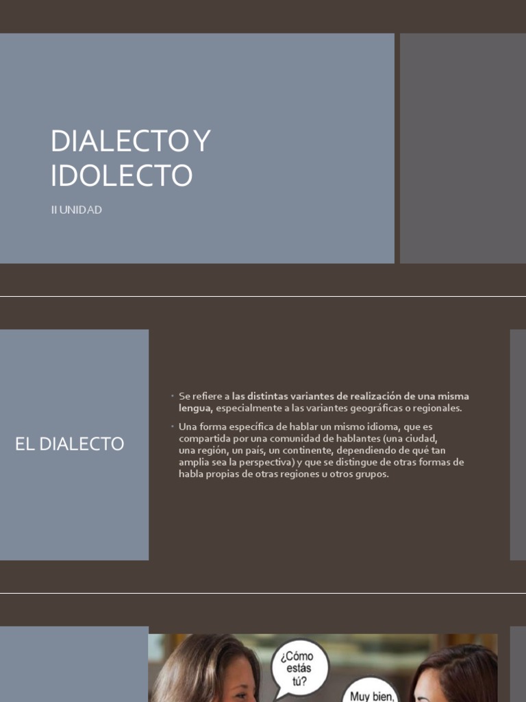 Dialecto y Idolecto 2022 II | PDF | Dialecto | Lengua española