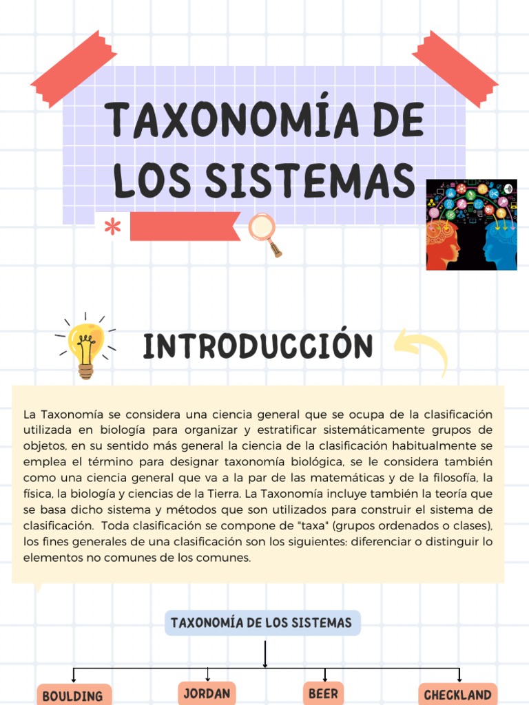 Mapa Conceptual Taxonomia de Los Sistemas | PDF | Taxonomía (biología ...