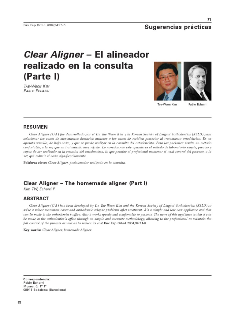 Clear Aligner I | PDF | Ortodoncia | Medicina CLINICA
