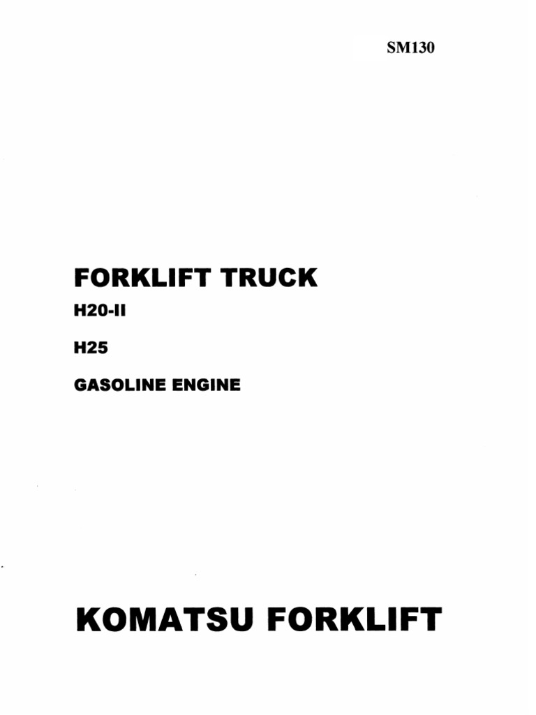 AX-BX Trucks H20-H25 Gas Engine Shop Manual - SM130 | PDF