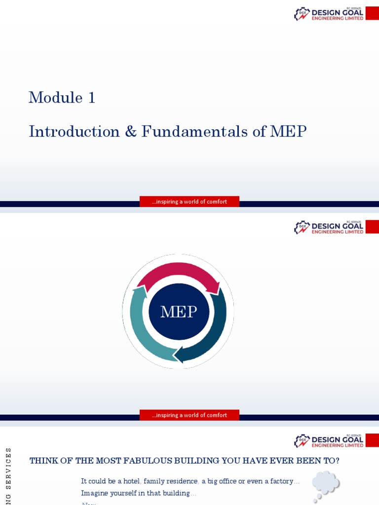 MEP Foundation - Module 1 | PDF | Equipment | Economic Sectors