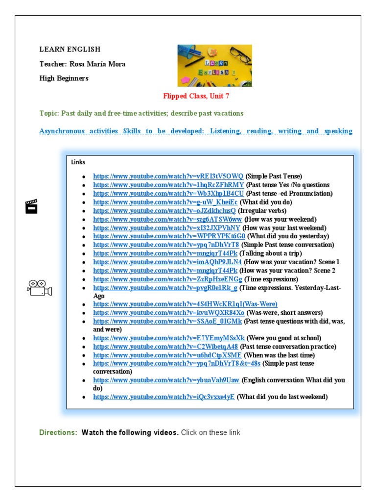 Flipped Class, Unit We Went Dancing | PDF | English Language ...