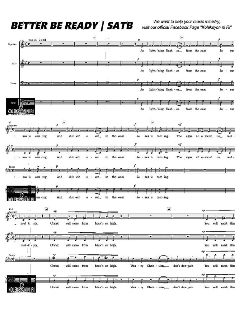 Better Be Ready | PDF