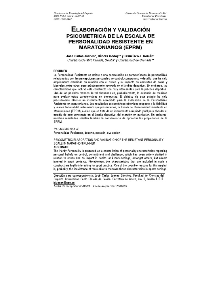 18) Elaboracion y Validacion de La Escala de Pdad Resistente en ...