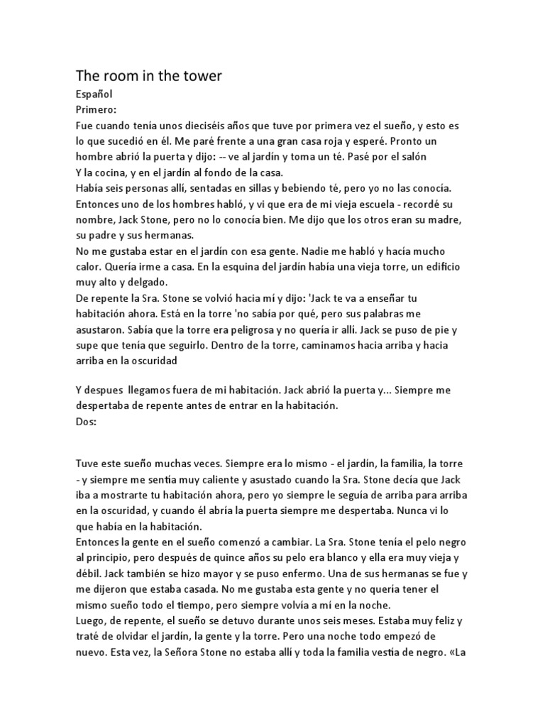 The Room in The Tower | PDF