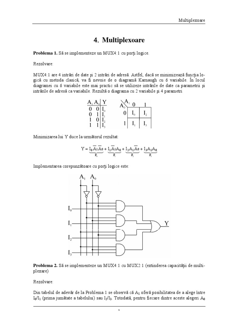 Multiplexoare | PDF