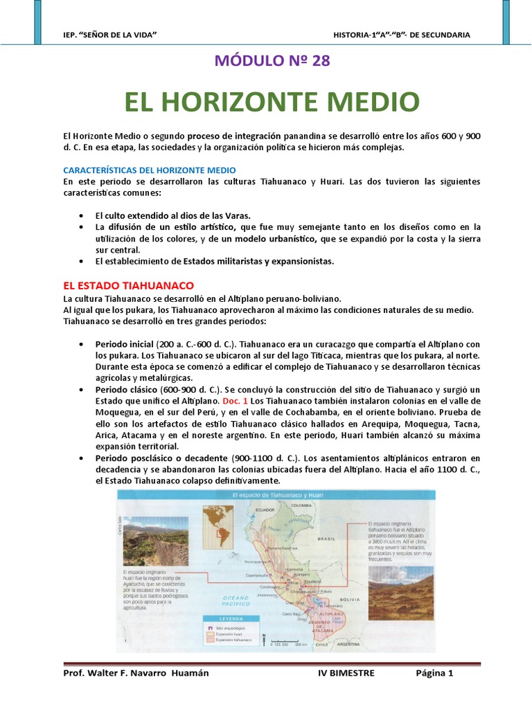 Módulo #28 Hge Primer Año 2022 | PDF