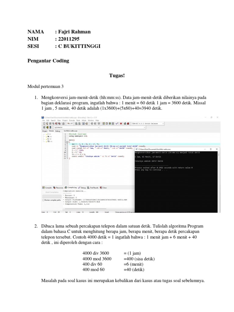 Tugas Coding Syarat UTS | PDF