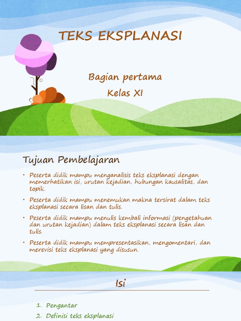 11 SMA - Bab 2 - TEKS EKSPLANASI (Disusun Oleh Kak Aji) | PDF