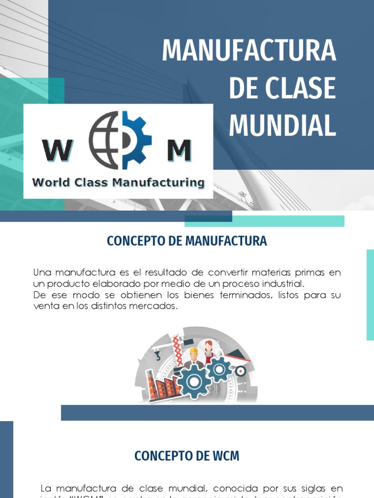 Manufactura de Clase Mundial | PDF | Lean Manufacturing | Calidad ...