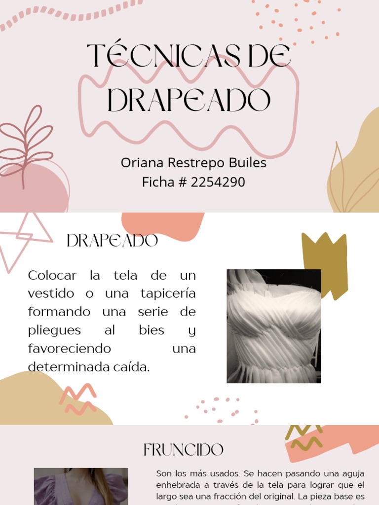 Técnicas de Drapeado | PDF