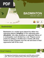 Badminton Sports Project | PDF | Racquet Sports | Athletic Sports