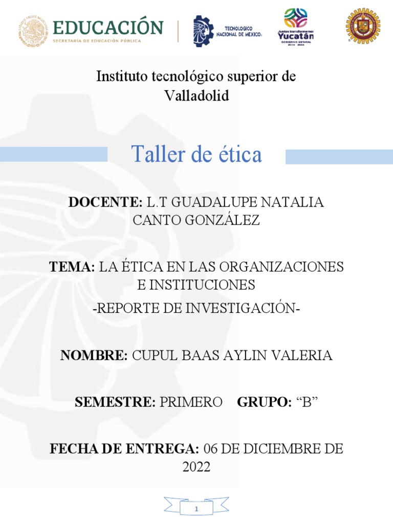 CUPUL BAAS AYLI VALERIA-REPORTE DE INVESTIGACIÓN UNIDAD IV (Recuperado Automáticamente) | PDF ...