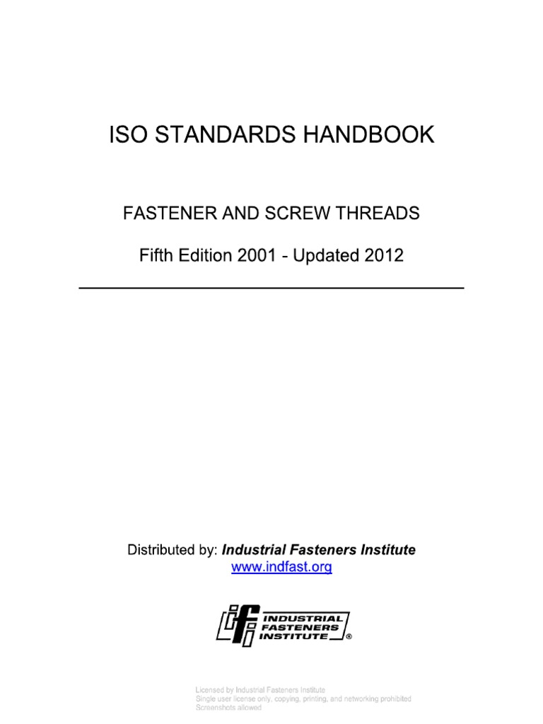 Fastener and Threads Handbook-2012 | PDF
