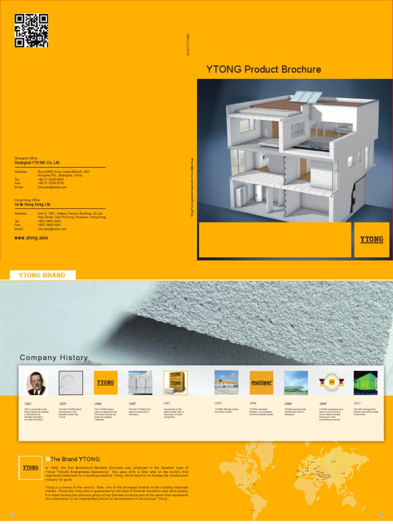 YTONG Product Brochure Highlights Key Benefits | PDF | Civil Engineering | Materials