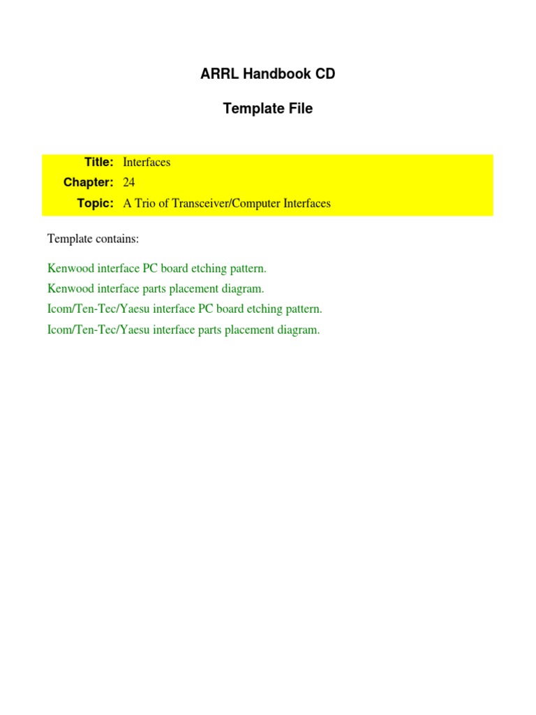 Computer Interfaces Template | Download Free PDF | Rapid Transit