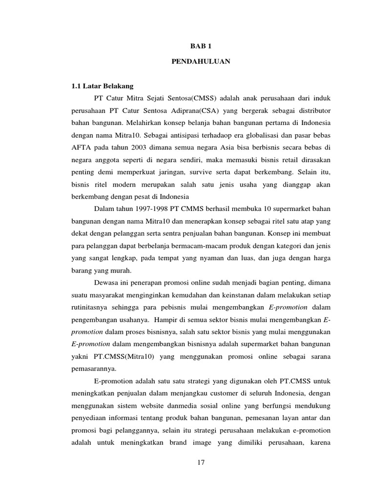 Gambaran Umum Mitra 10 | PDF