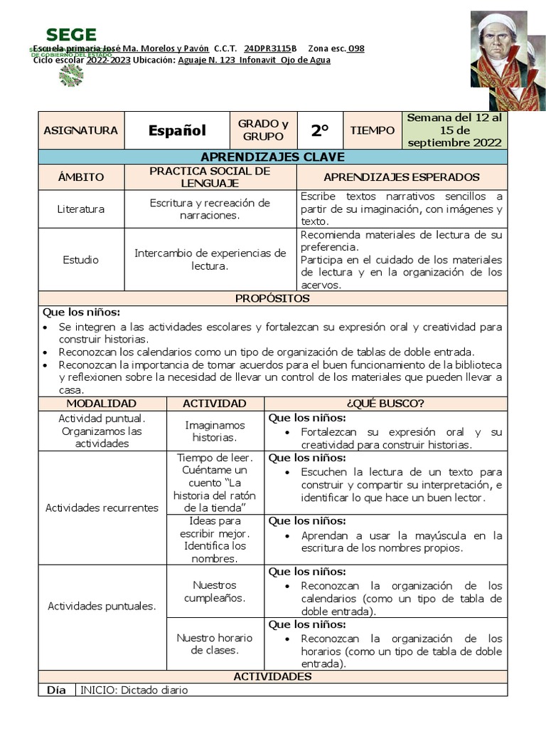 Planeaciones de Educación Inicial 2022 | PDF | Sustracción