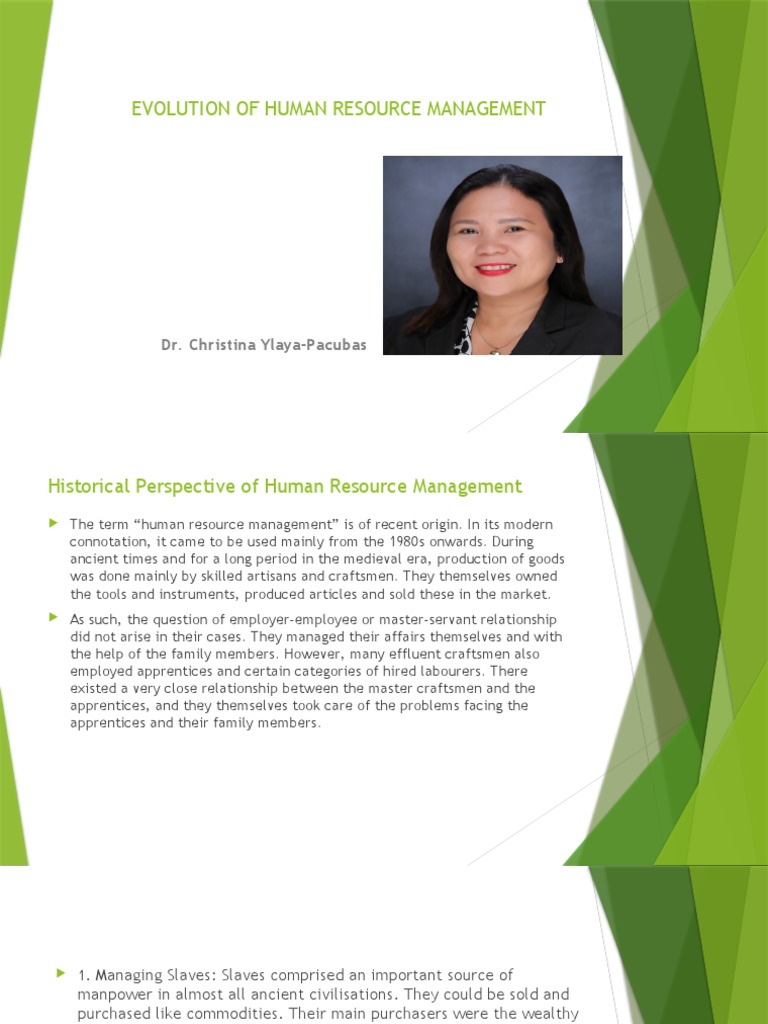 Presentation 2-Evolution of HRM | PDF | Human Resource Management ...