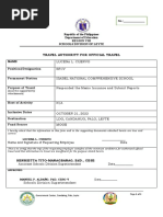 New Travel Order Template From Deped | PDF | Government