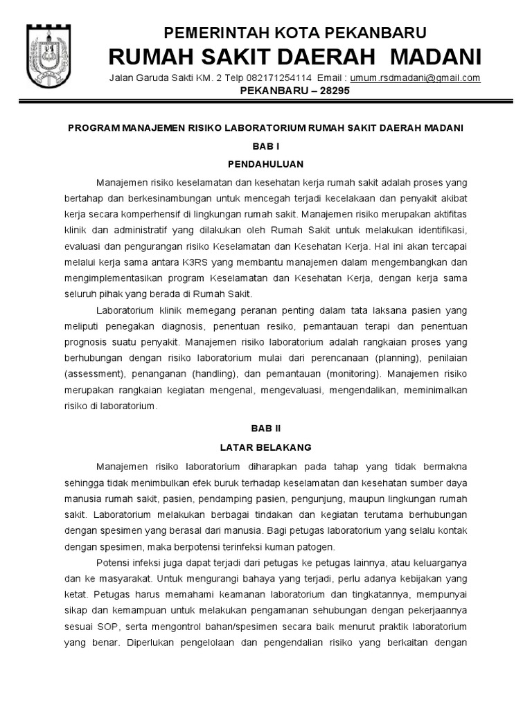 Manajemen Resiko Lab | PDF