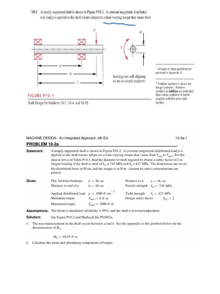 Problem Solve Machine Design | PDF