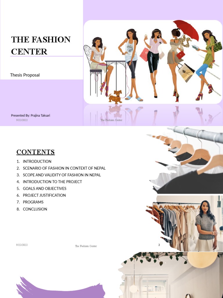 Fashion Center Thesis Proposal | PDF | Fashion | Nepal