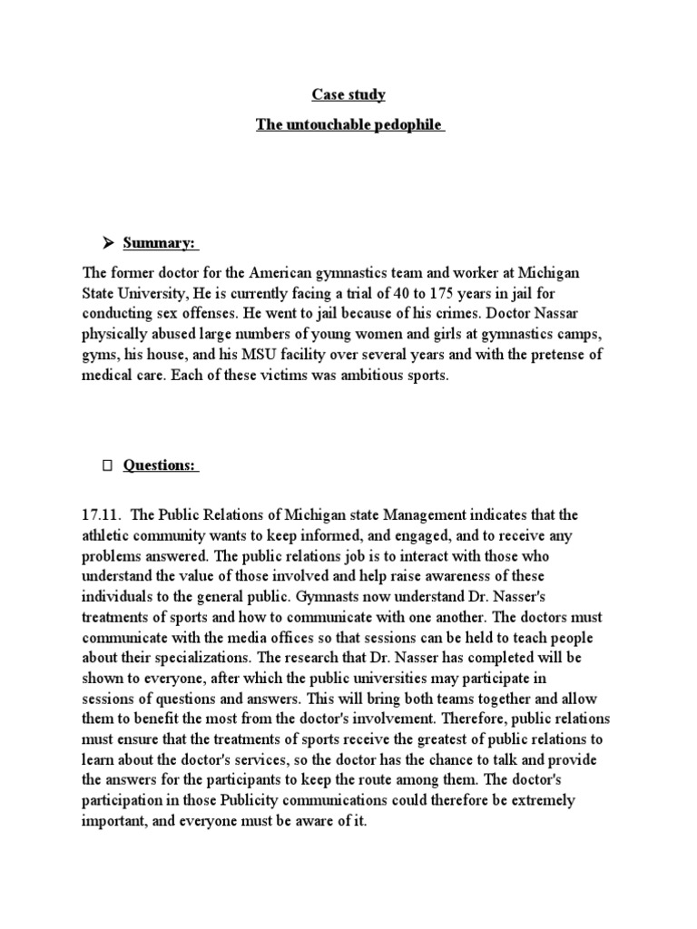 Case Study 17 Mohamed The Untouchable Pedophile | PDF | Leadership ...