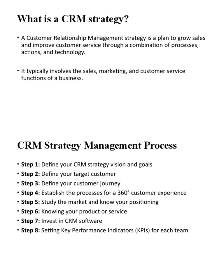 CRM Strategy | PDF