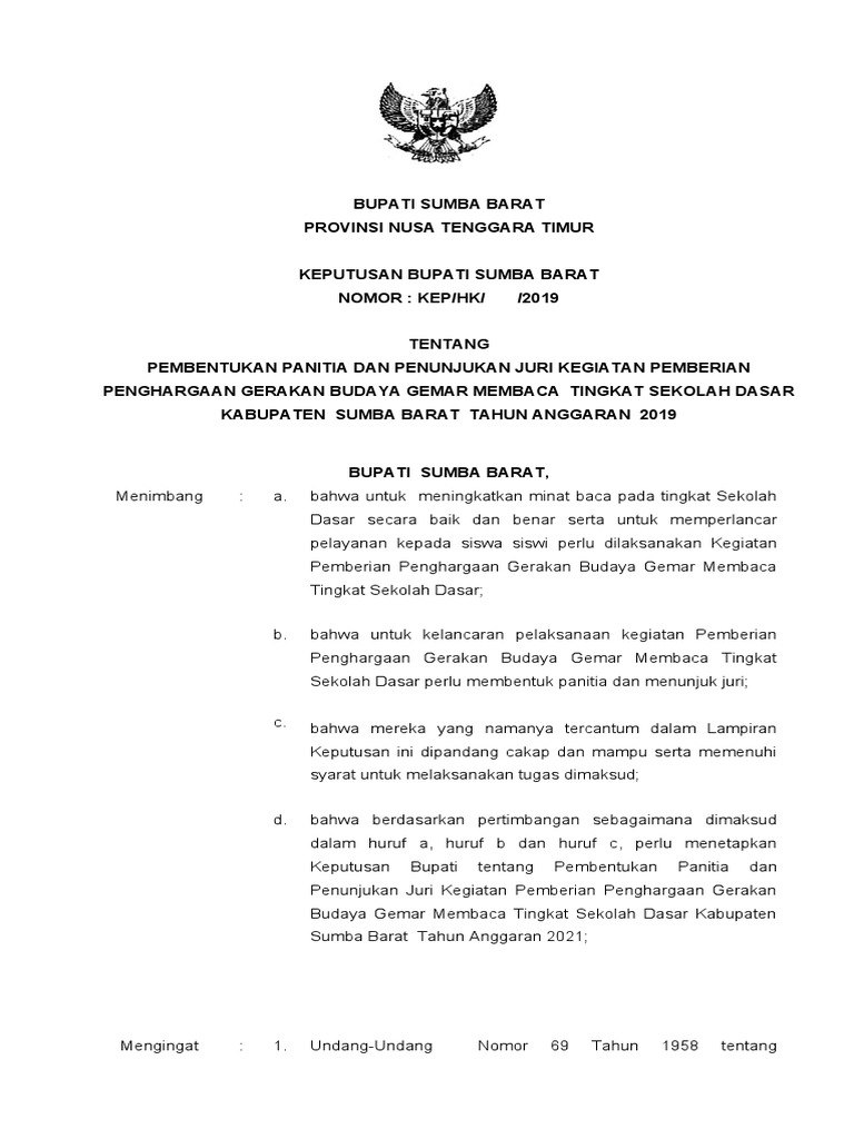 SK Gerakan Budaya Gemar Membaca | PDF