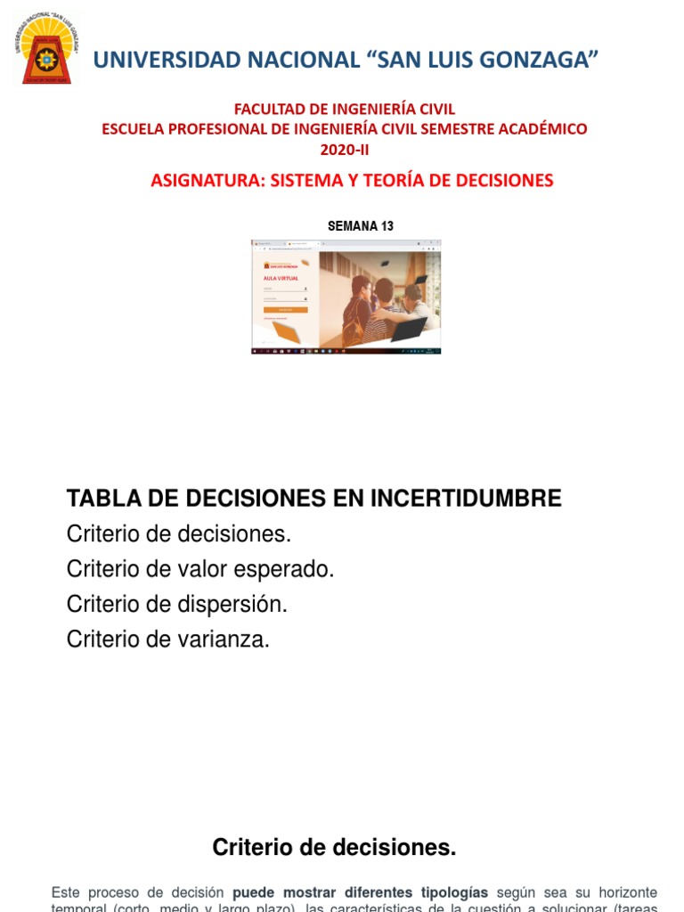 Criterios de Toma de Decisiones | PDF | Toma de decisiones | Science