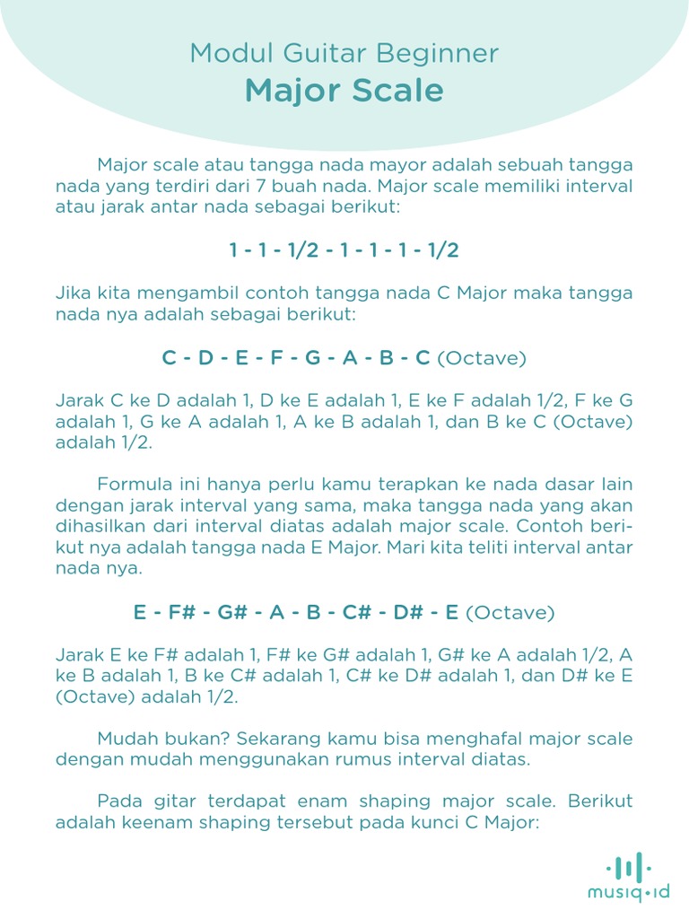 Major Scale | PDF