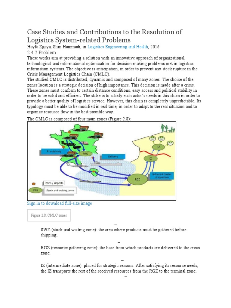 Contributions To The Resolution of Logistics System | PDF | Logistics ...