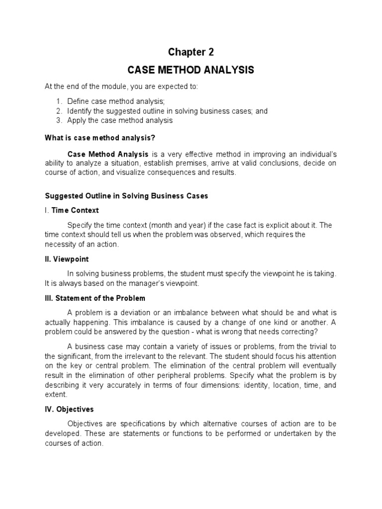 Module 2 Case Method Analysis | PDF | Mc Donald's | Chipotle Mexican Grill