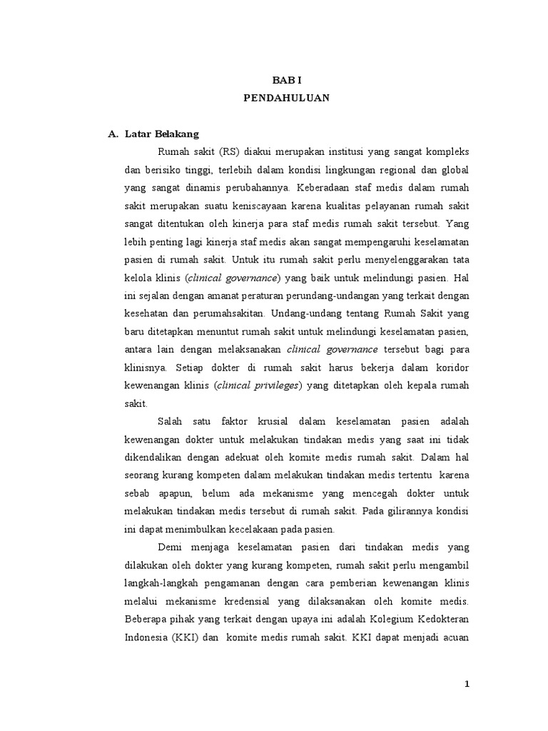 Panduan Kredensial Dan Rekredensial Staf Medis | PDF