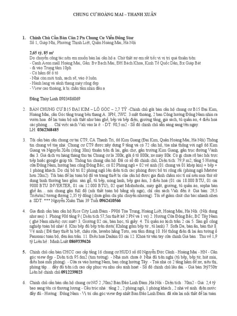 Ngu N Chung Cư | PDF